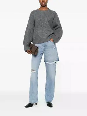 AGOLDE Ripped Cotton Jeans