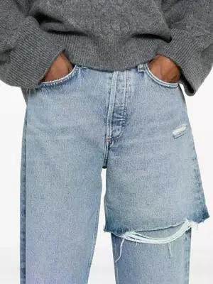 AGOLDE Ripped Cotton Jeans