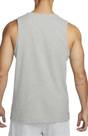 Nike Dri-fit Training Tank Top - Grey Heather/smoke Grey