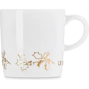 LE CREUSET Holly Collection Mug - White