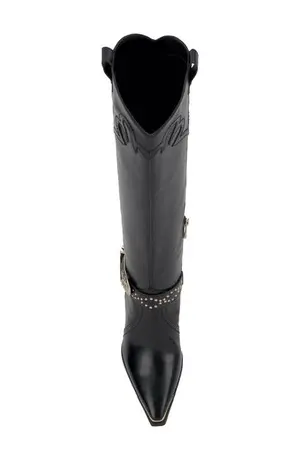 Jessica Simpson Kenzin Knee High Western Boots - Black
