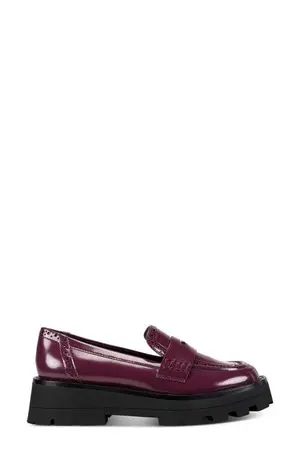 Dkny Sahana Platform Penny Loafer - Burgundy
