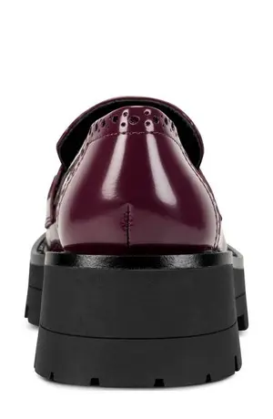 Dkny Sahana Platform Penny Loafer - Burgundy