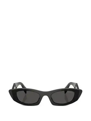 Prada Geometric Frame Sunglasses - Black