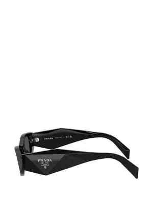 Prada Geometric Frame Sunglasses - Black