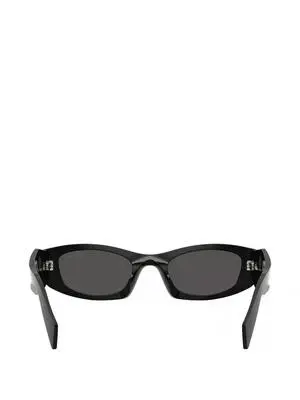 Prada Geometric Frame Sunglasses - Black
