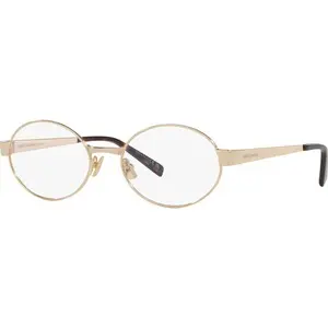 Saint Laurent 55mm Oval Optical Glasses - Gold