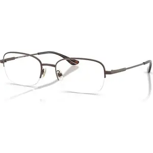 Brooks Brothers 54mm Rectangle Eyeglasses Brown