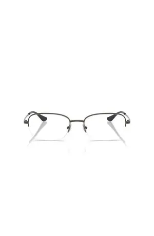 Brooks Brothers 54mm Rectangle Eyeglasses - Grey