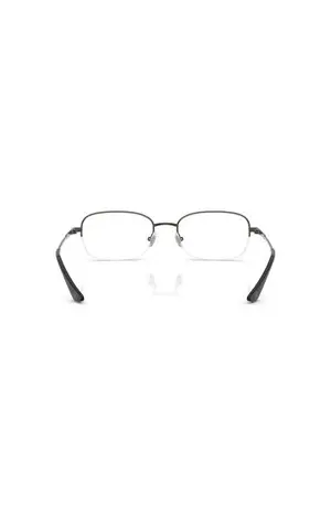 Brooks Brothers 54mm Rectangle Eyeglasses - Grey