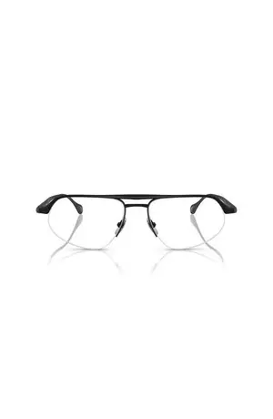 FERRARI 55mm Irregular Eyeglasses - Black