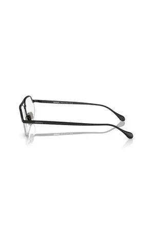 FERRARI 55mm Irregular Eyeglasses - Black