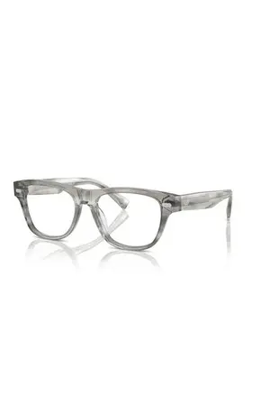 Brunello Cucinelli 54mm Rectangle Eyeglasses - Grey