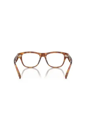 Brunello Cucinelli 54mm Rectangle Eyeglasses - Tortoise