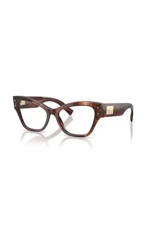Dolce & Gabbana 54mm Butterfly Eyeglasses - Red