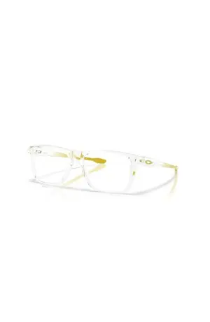 Oakley 46mm Rectangle Full Rim Eyeglasses - Transparent