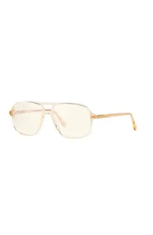 TOM FORD 56mm Square Optical Glasses - Brown
