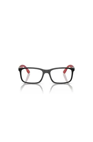 Ray-ban 47mm Rectangle Eyeglasses - Black