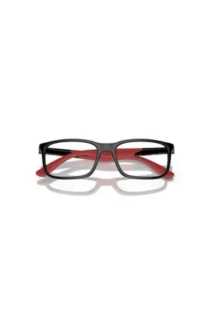 Ray-ban 47mm Rectangle Eyeglasses - Black