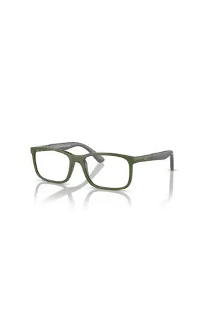 Ray-ban Ray-Ban 47mm Rectangle Eyeglasses Green