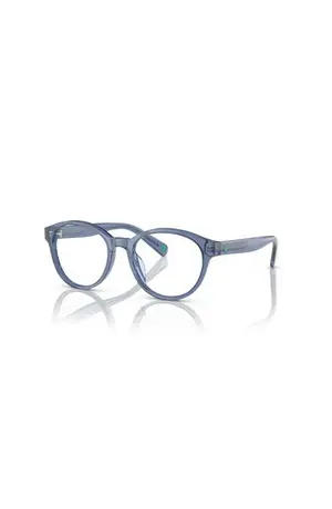 Polo Ralph Lauren 49mm Round Optical Glasses - Blue