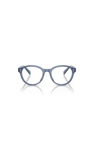 Polo Ralph Lauren 49mm Round Optical Glasses - Blue