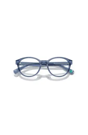 Polo Ralph Lauren 49mm Round Optical Glasses - Blue