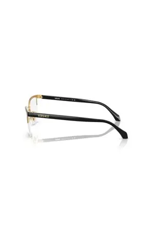 Versace 54mm Cat Eye Optical Glasses - Gold/black