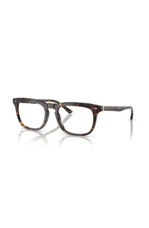 Brooks Brothers 53mm Rectangle Optical Glasses - Tortoise