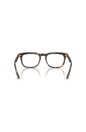 Brooks Brothers 53mm Rectangle Optical Glasses - Tortoise
