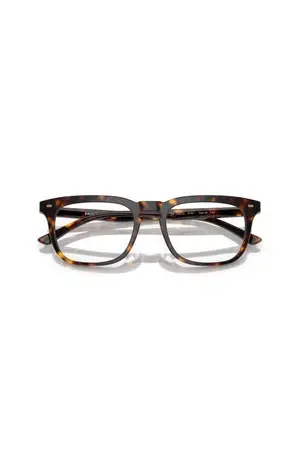 Brooks Brothers 53mm Rectangle Optical Glasses - Tortoise