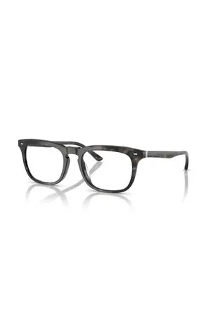 Brooks Brothers 53mm Rectangle Optical Glasses Tortoise/black