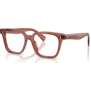 Oliver Spencer 51mm Rectangle Optical Glasses - Red