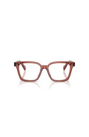 Oliver Spencer 51mm Rectangle Optical Glasses - Red