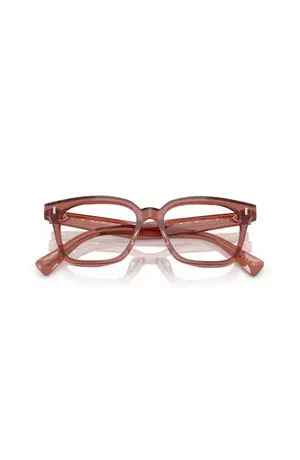 Oliver Spencer 51mm Rectangle Optical Glasses - Red