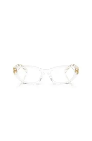 Miu Miu 51mm Irregular Eyeglasses - Transparent