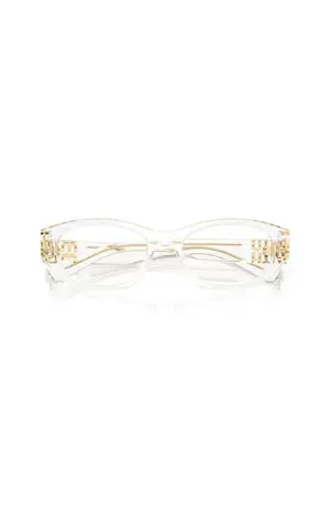 Miu Miu 51mm Irregular Eyeglasses - Transparent