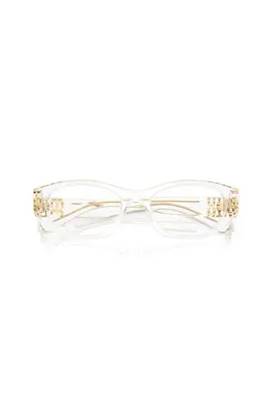 Miu Miu 51mm Irregular Eyeglasses