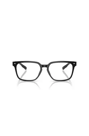 Brooks Brothers 54mm Rectangle Optical Glasses - Black