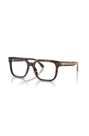 Ralph Lauren 51mm Rectangle Optical Glasses - Brown