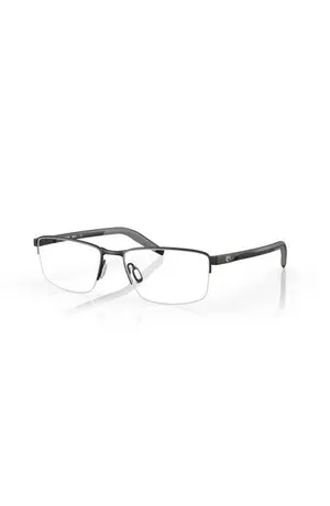 COSTA 55mm Rectangle Eyeglasses - Black