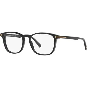 TOM FORD 52mm Square Optical Glasses - Black