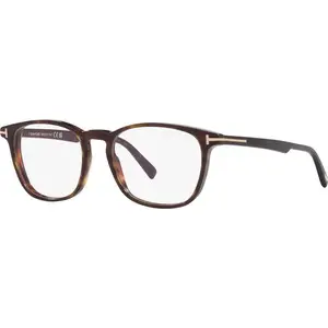 TOM FORD 52mm Square Optical Glasses - Tortoise