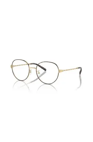 Tory Burch 52mm Round Optical Glasses Gold