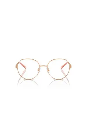 Tory Burch 52mm Round Optical Glasses - Pink