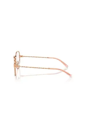 Tory Burch 52mm Round Optical Glasses - Pink