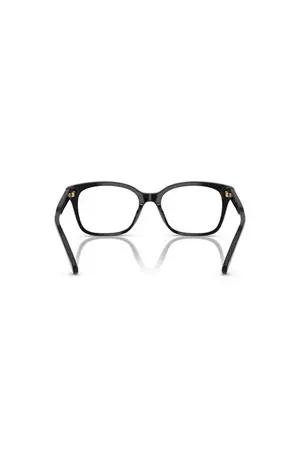 Ralph Lauren Acetate Full Rim Rectangle Eyeglasses - Black
