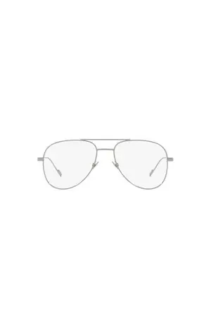 Saint Laurent 55mm Pilot Optical Glasses - Silver