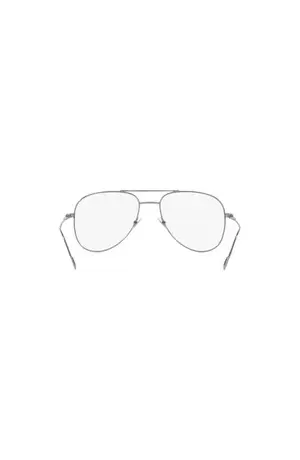 Saint Laurent 55mm Pilot Optical Glasses - Silver