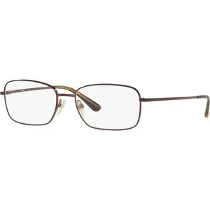 SFEROFLEX 54mm Rectangle Full Rim Eyeglasses - Brown
